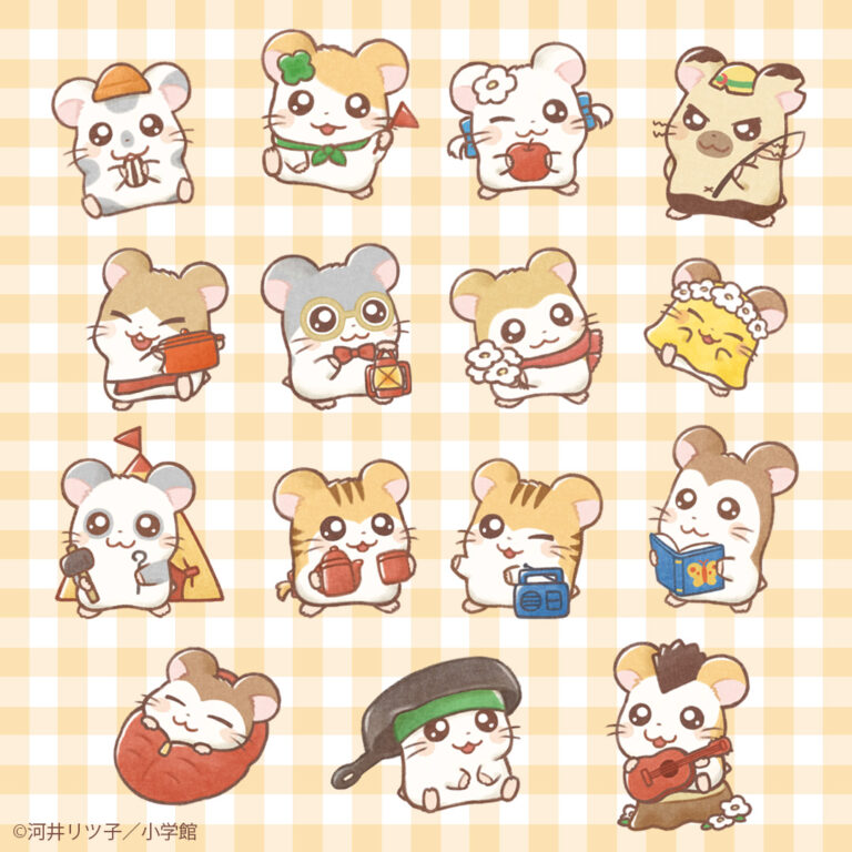 Cute Japanese Hamster Characters